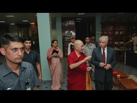 Governor of Uttarakhand Dr. KK Paul's visit of Songtsen Library 20 Jul 2016