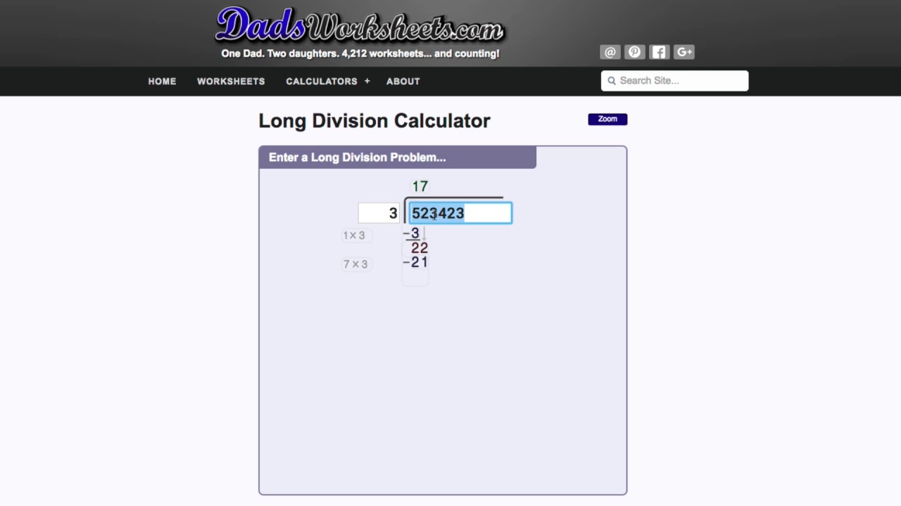 Long Division Calculator
