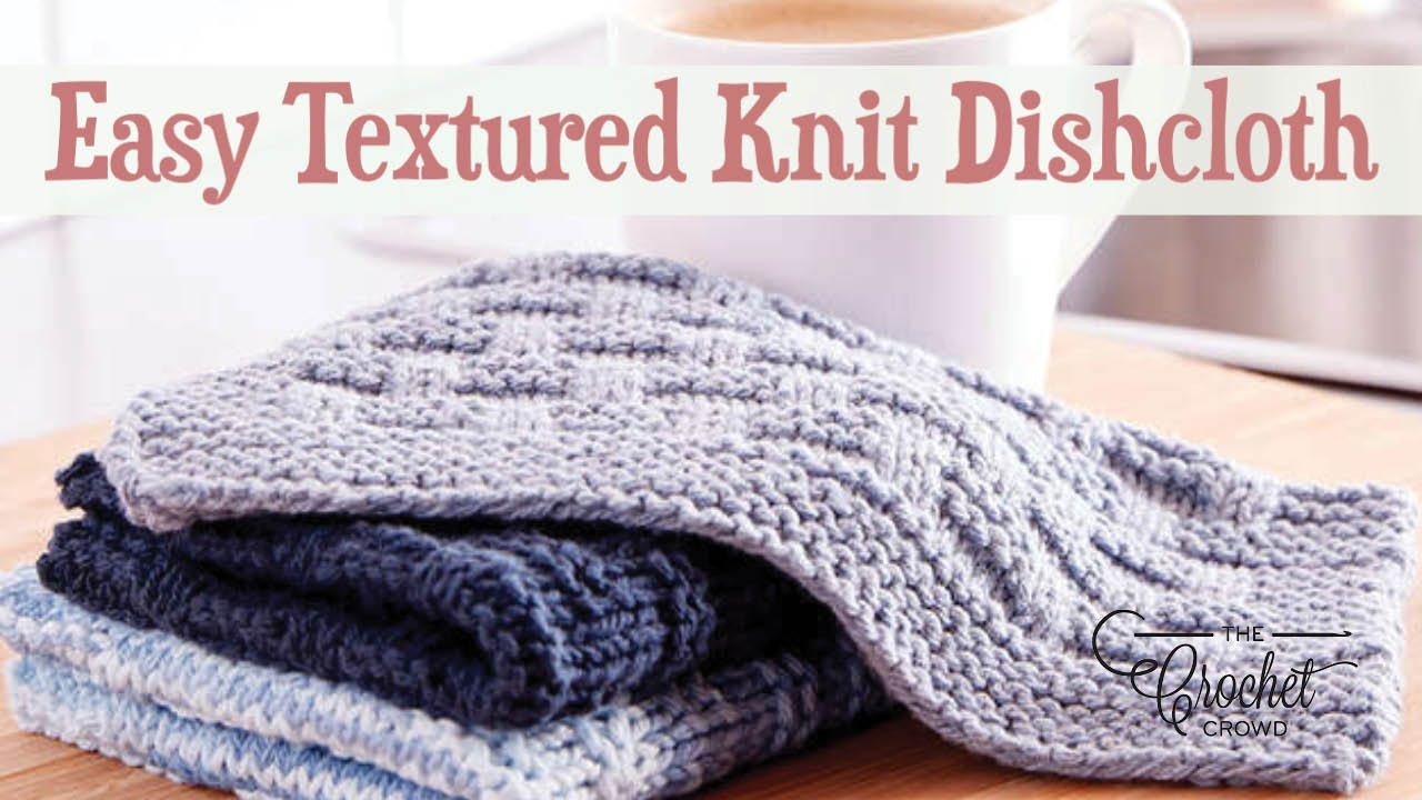Do It Now #knit Textured #dishcloth Tutorial
