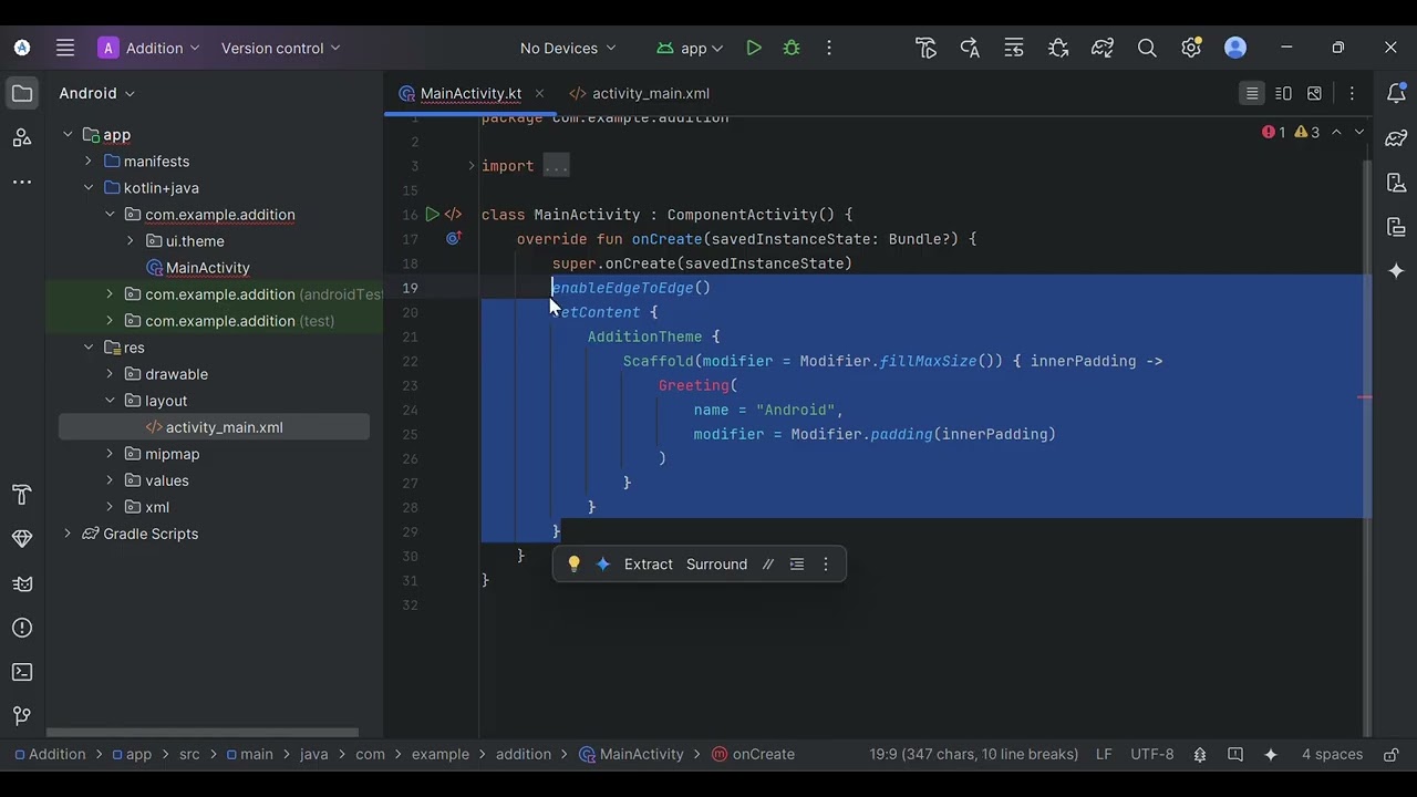 Android Studio Beginner Tutorial | Create a Simple App with Button & Kotlin Logic (Part 1)