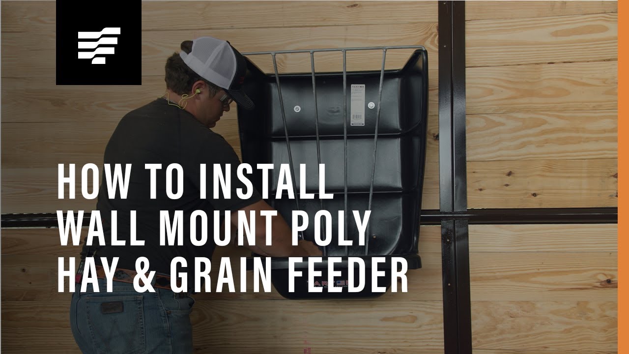 Wall Mount Poly Hay & Grain Feeder - Tarter USA