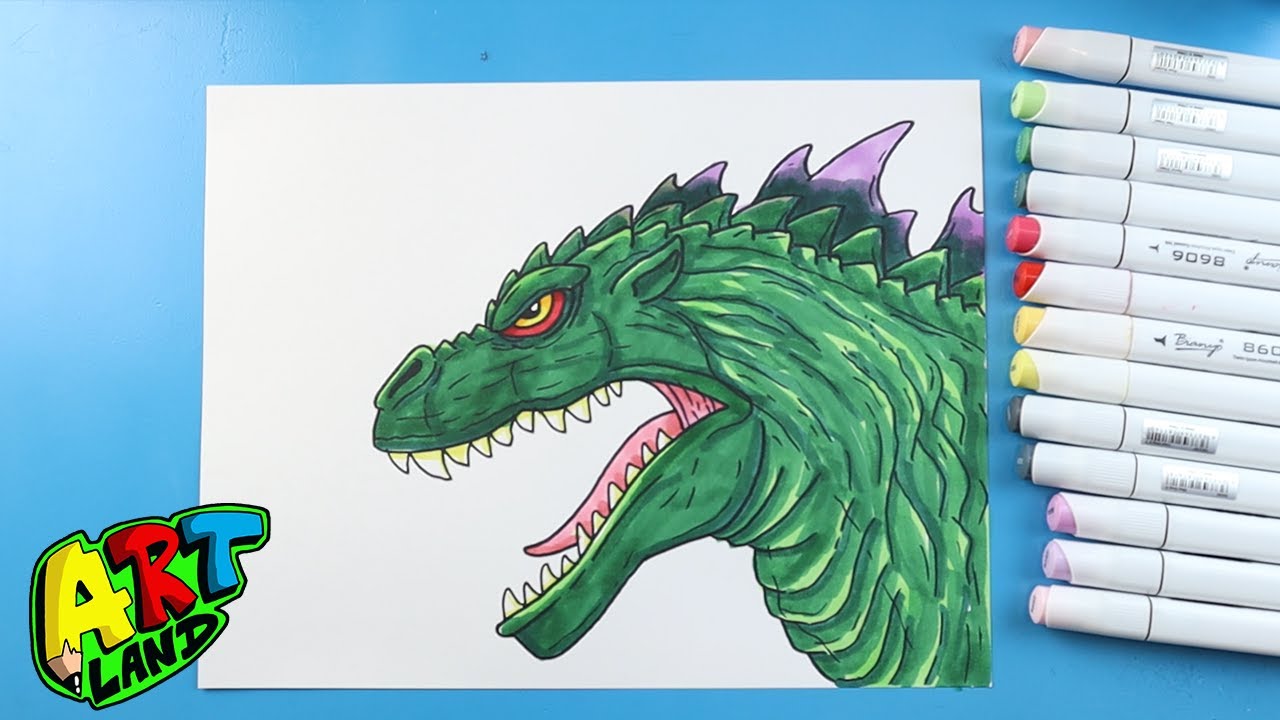 How to Draw Godzilla Millenium Face