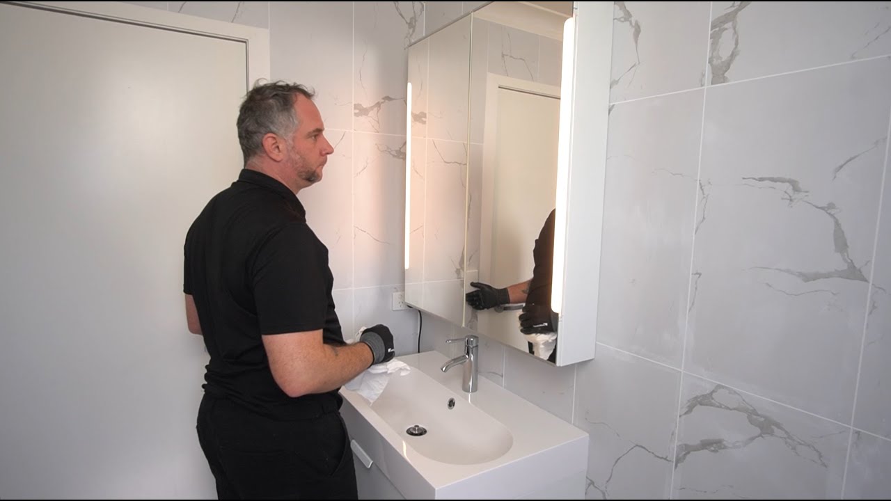 STORJORM Mirror cabinet assembly and installation.