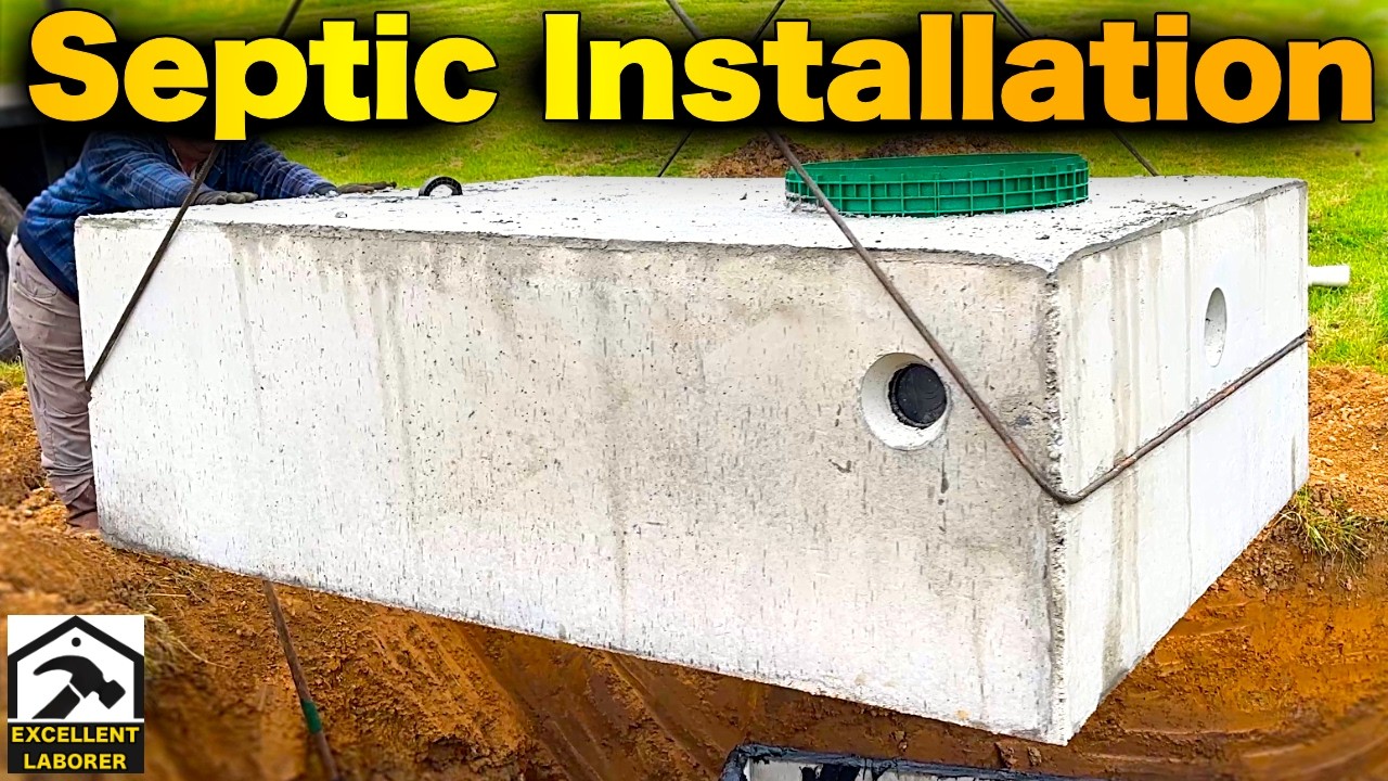 Septic Tank & Leach Field Installation From Start to Finish | Beginners Guide!