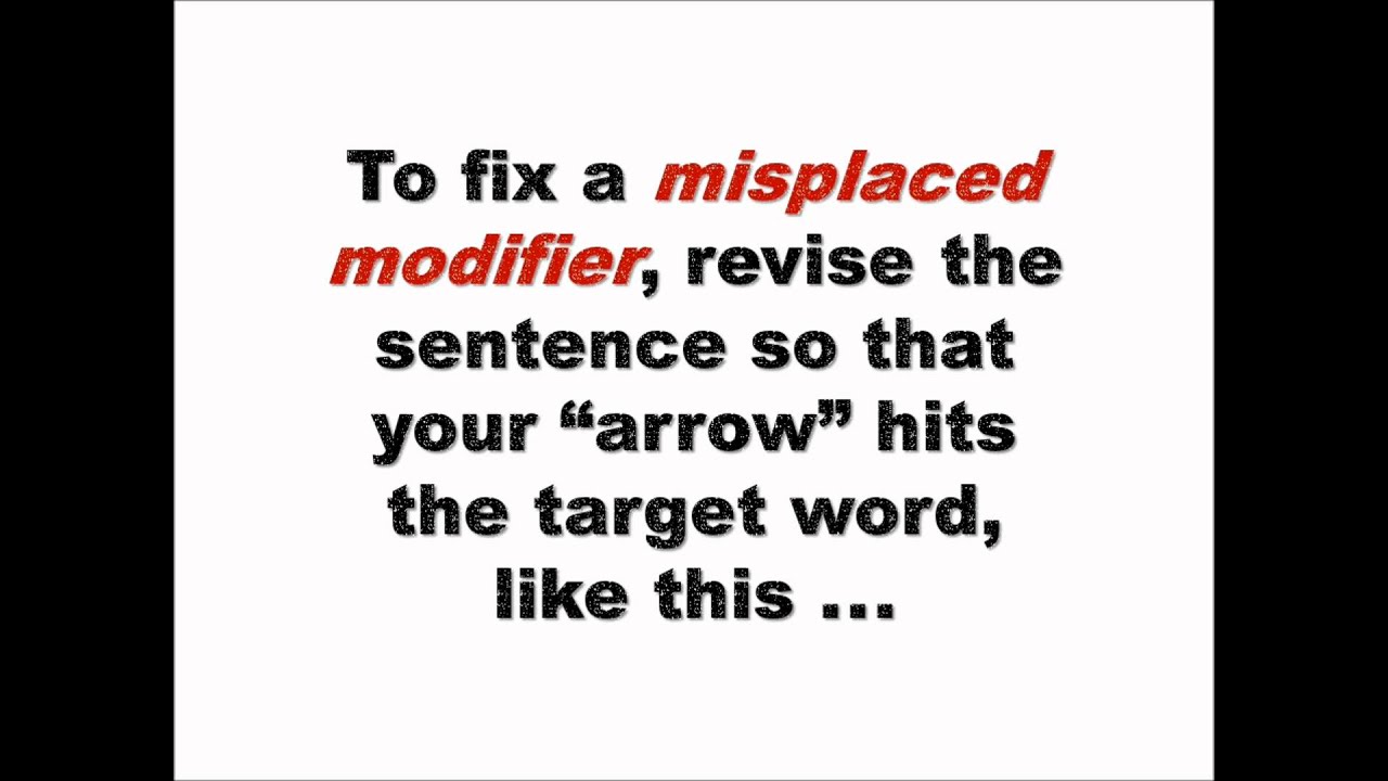 Grammar Bytes! Presents :: Finding and Fixing Misplaced and Dangling Modifiers
