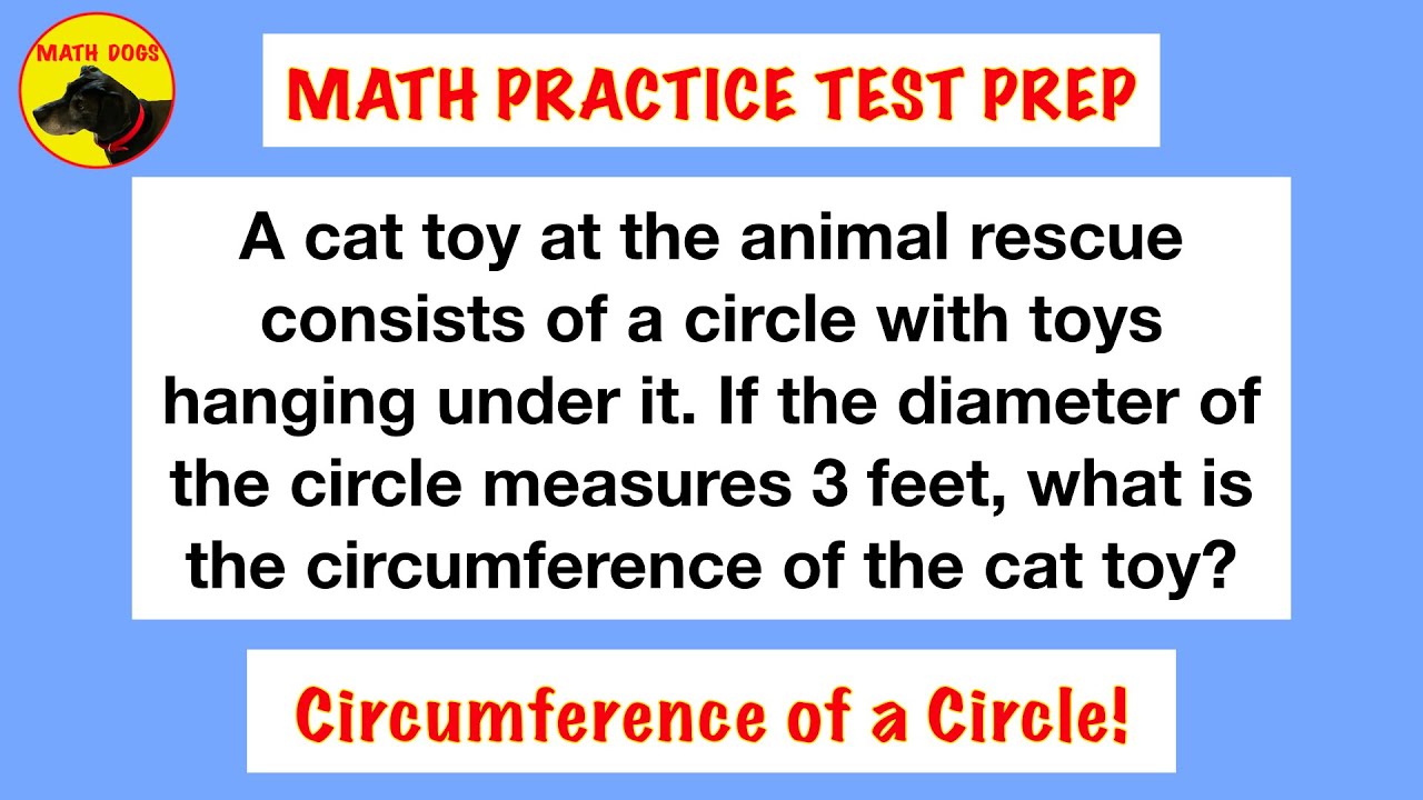 Math Practice Test Prep 5 (Circumference of a Circle Application!)