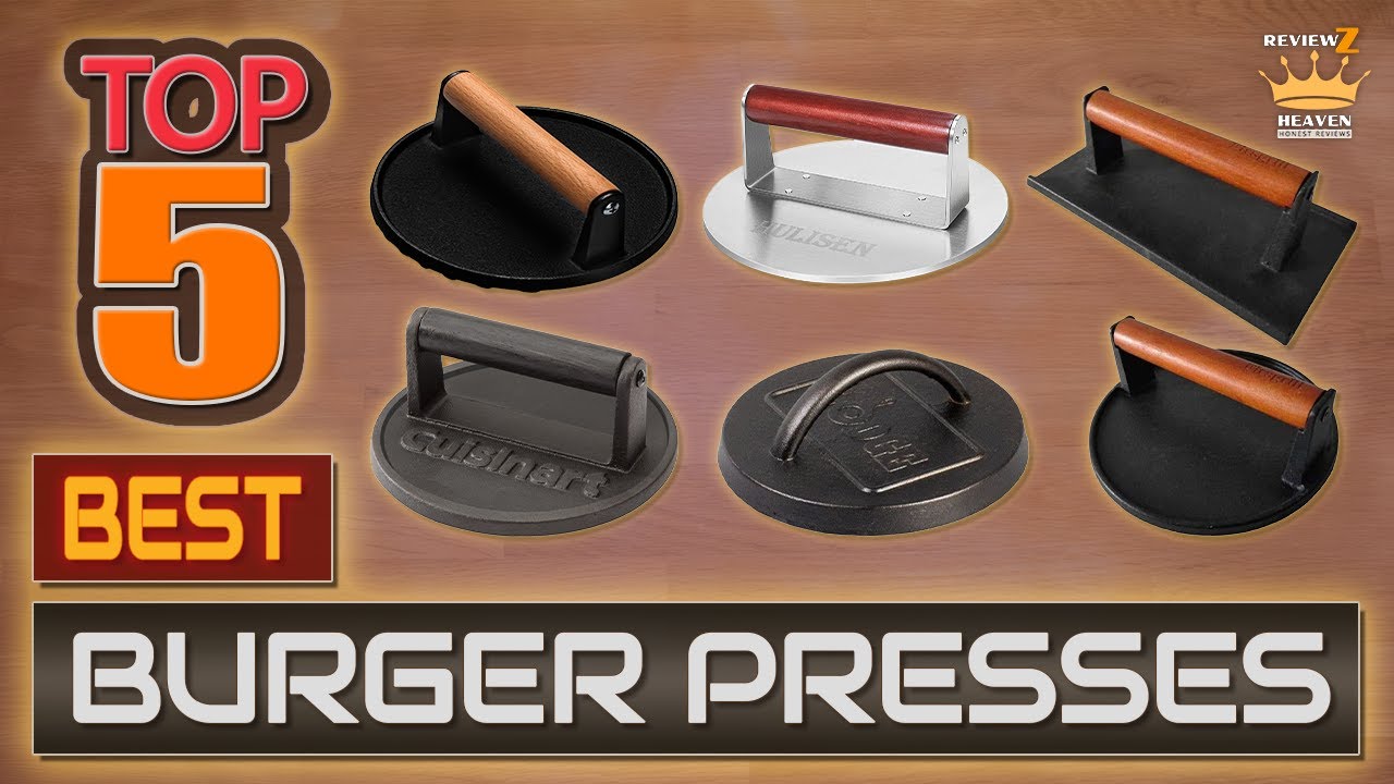 TOP 5 Best Burger Presses 2025 🍔 | Cast Iron & Stainless Steel Smash Tools for Griddle & Grill