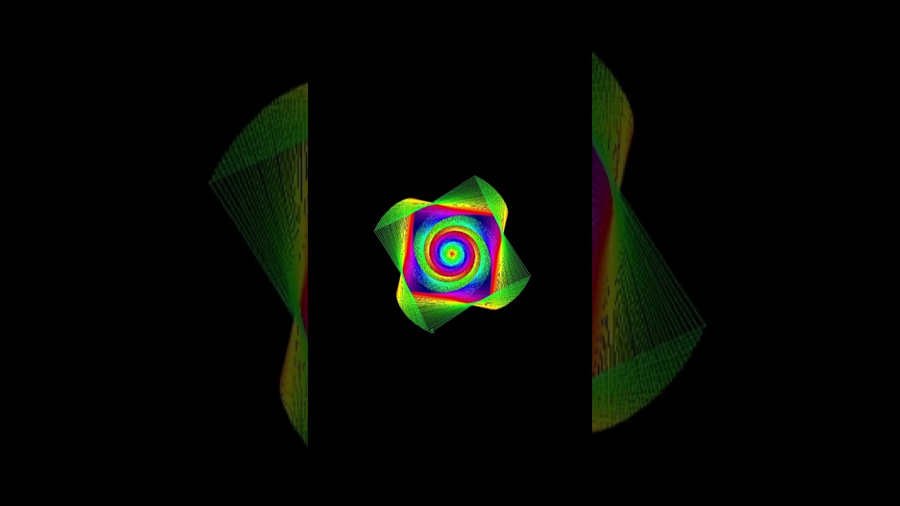 Creating Spiral Designs with Python #shorts #python