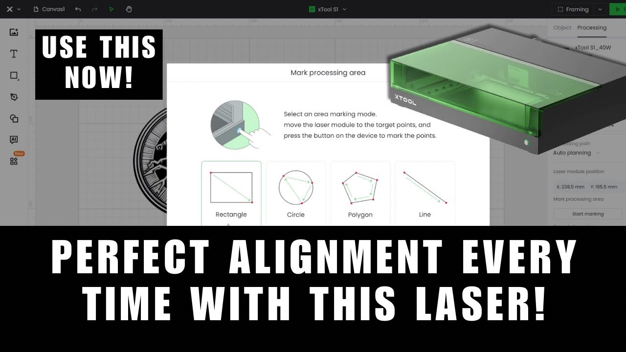 xTool S1 Pin Point Positioning (Perfect Alignment Easily!)