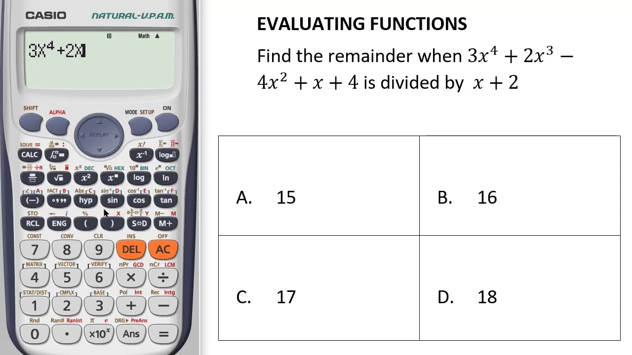 [CalcYou] Evaluating Functions Example 4