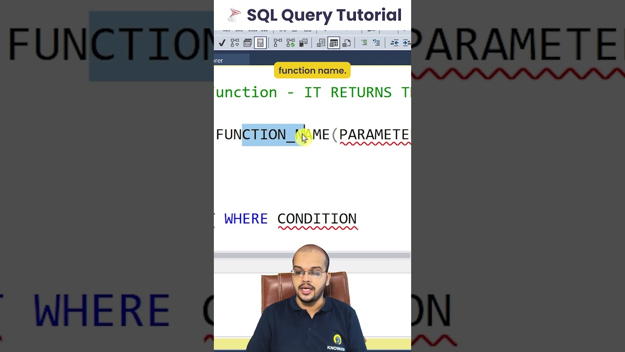 User-Defined Functions in SQL Server | SQL Tutorial Day 25