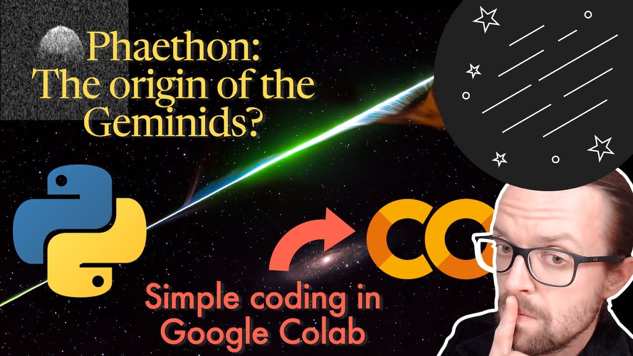 The Geminids & The Asteroid Phaethon (Python Coding)