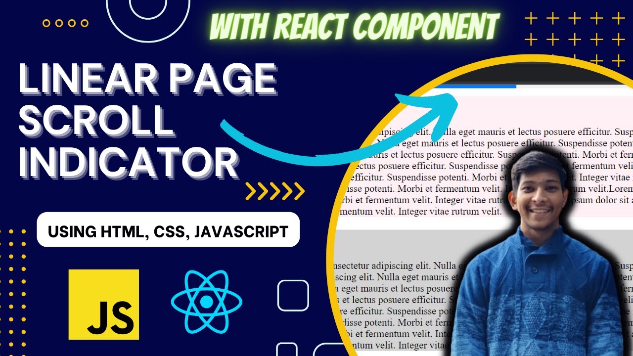 Linear Page Scroll Indicator || Javascript Machine Round Coding Question || ReactJS