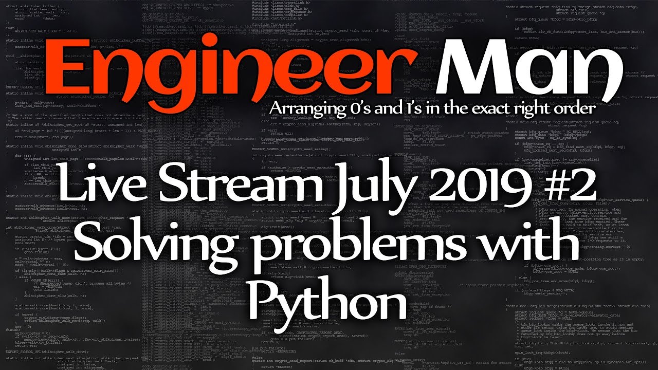 Solving problems with Python - EM Live