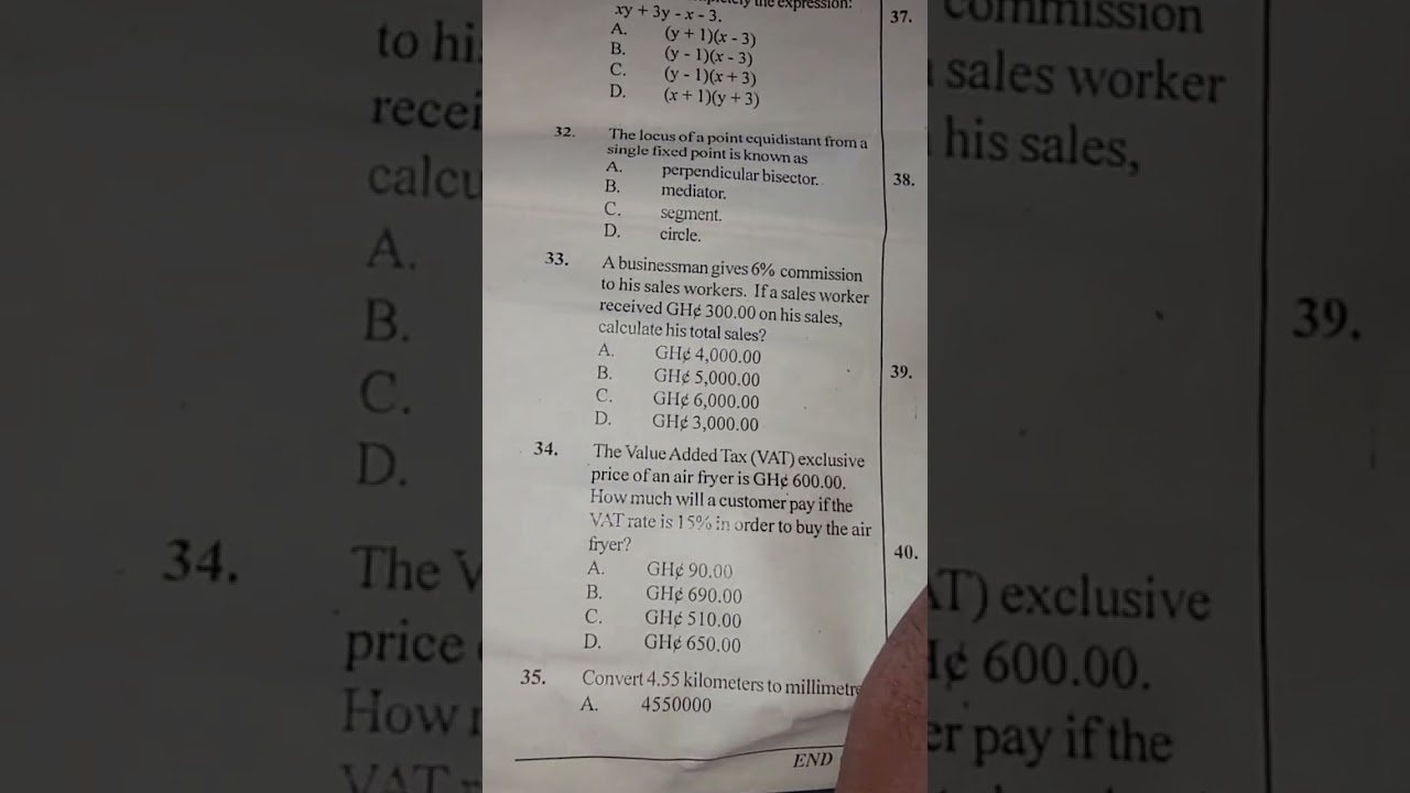 SUPER MOCK 2026- SECTION A Q1 - Q3