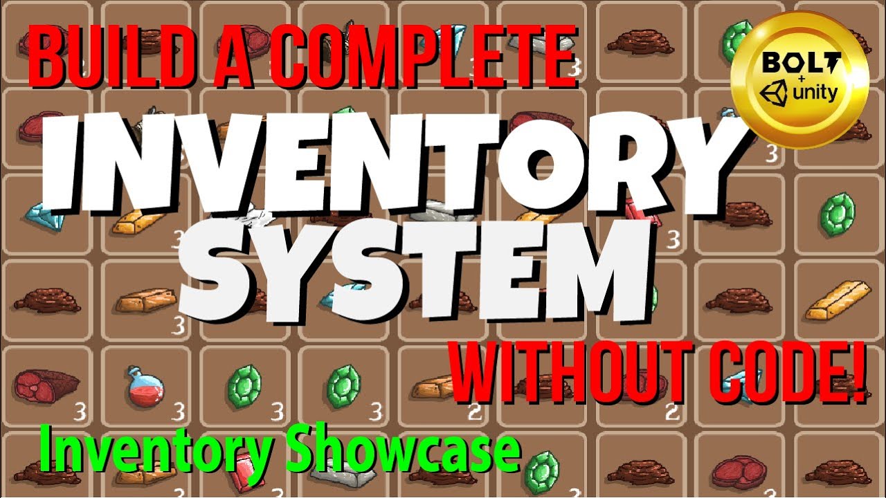 My Complete Inventory System (Without Code!)  Showcase - Unity + Bolt Visual Scripting