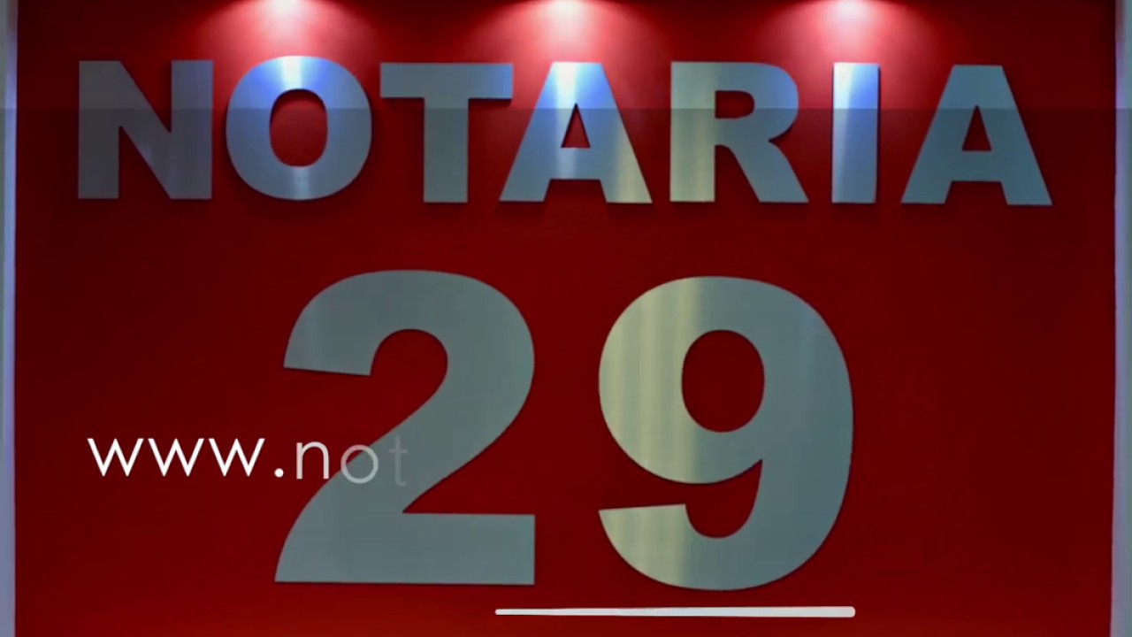 NOTARÍA 29. 