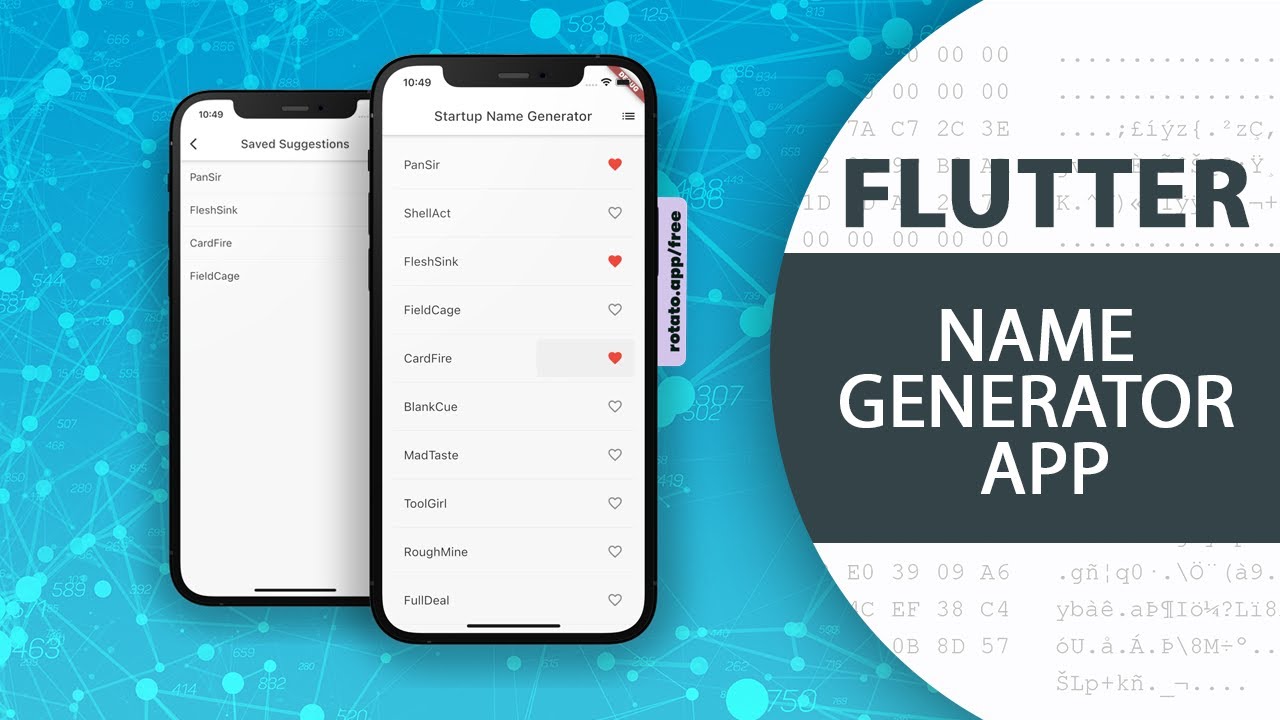 SpeedCode Flutter -StartUp Name Generator