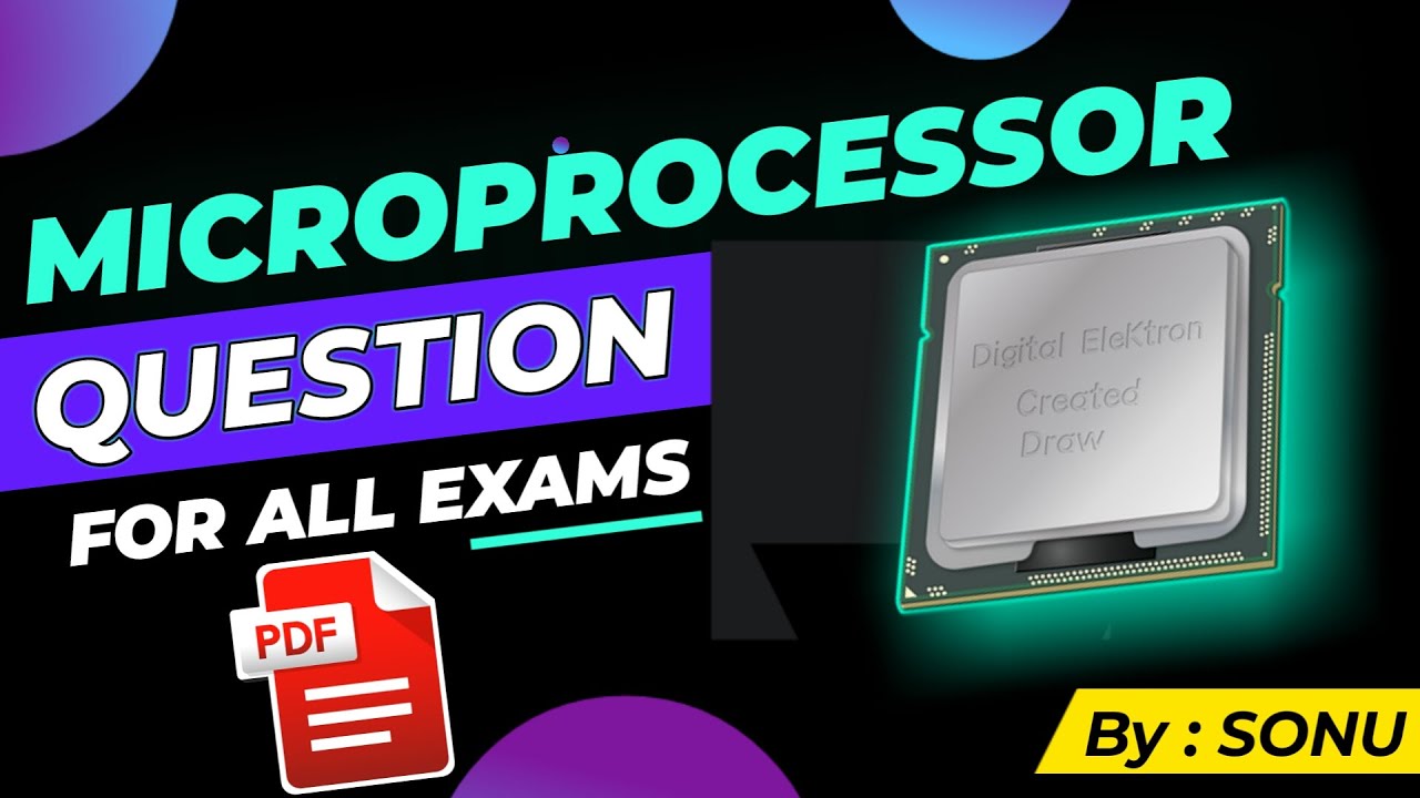 Microprocessor Question and answer MCQ PDF for computer competitive exams and interview
