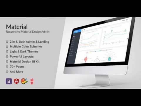 Material Design Angular Admin Web App | Themeforest Website Templates and Themes