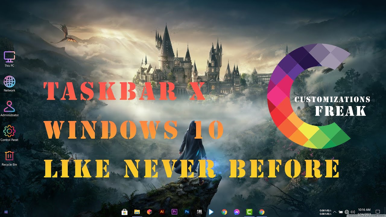 Windows 10 Modern Customize ft. Taskbar X