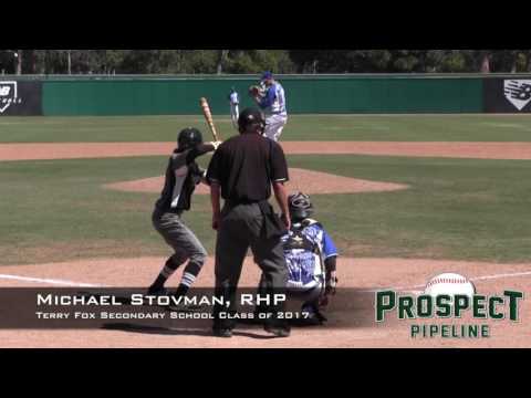 Michael Stovman Prospect Video, RHP, Terry Fox Secondary School Class of 2017