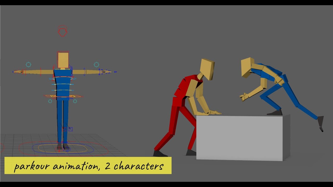 3D Animation Workflow, Parkour Animation, 6 steps