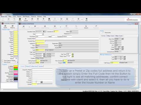 Rental Enterprise How to use the AFD Post Code & Zip Code Address look up