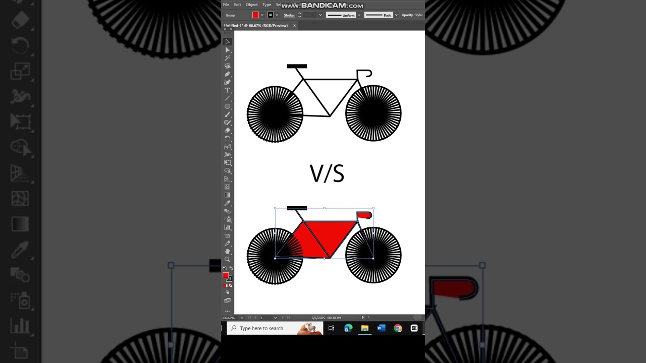 🎨 How to Create a Bicycle Illustration in Adobe Illustrator 🚴‍♂️ | Vector Art Tutorial