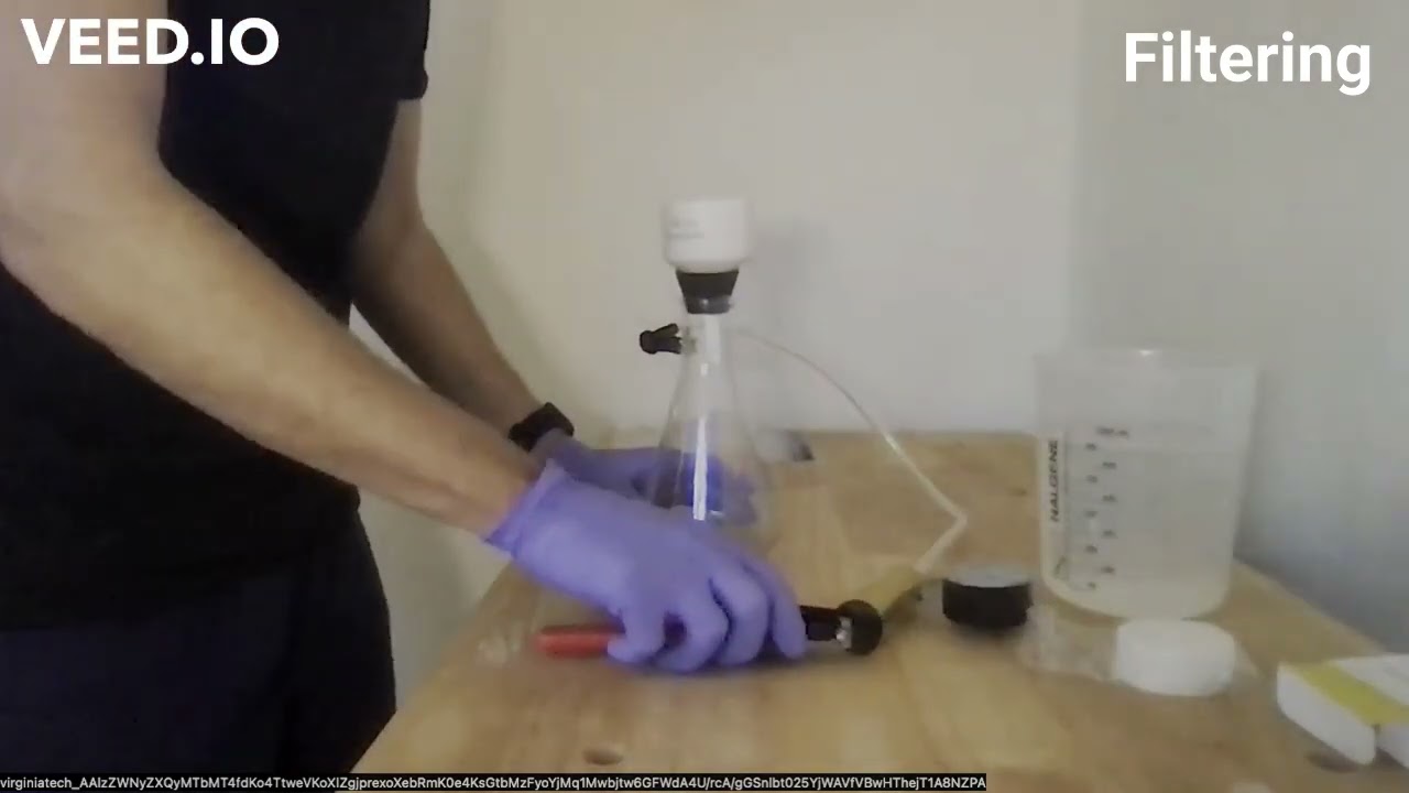 eDNA filtering seawater