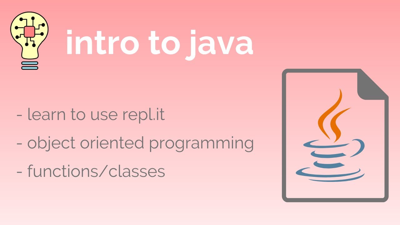 Intro To Java Workshop