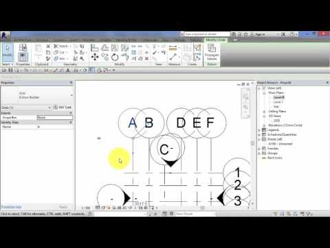 Module 3: Unit 8: Revit Architecture: Structural Grids Video Lecture - Design Softwares