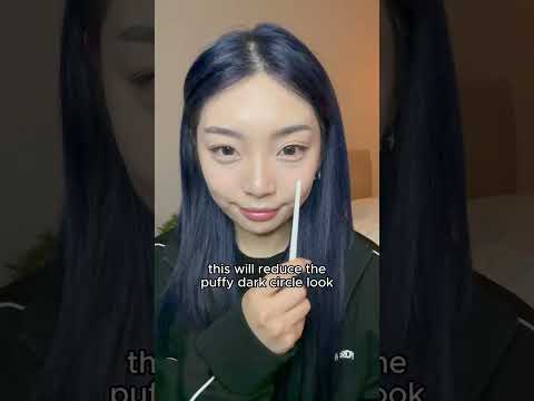 how to draw your aegyosal like kpop idols I makeup tips from kpop makeup artists part 3 #shorts