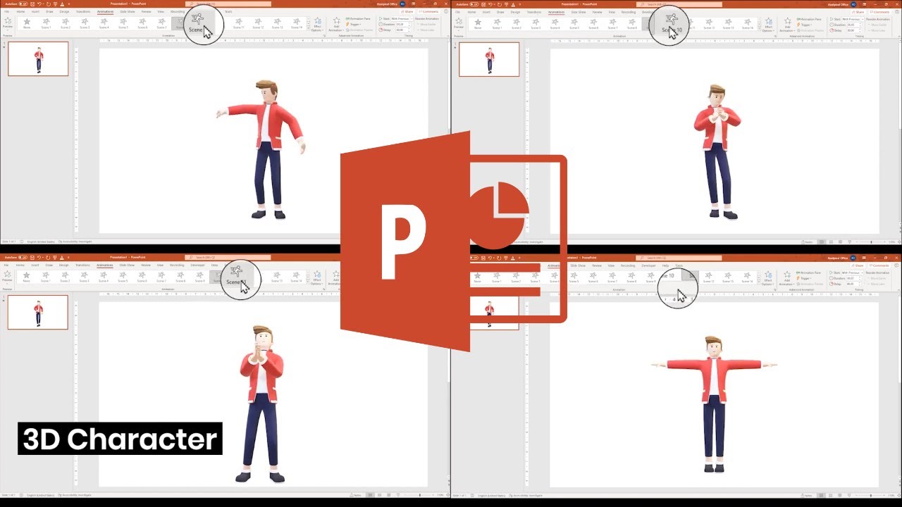 Animated 3D Characters for PowerPoint