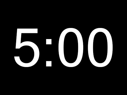 Microsoft Sans Serif DIY 5 Min Countdown - Transparent Background - FREE DOWNLOAD
