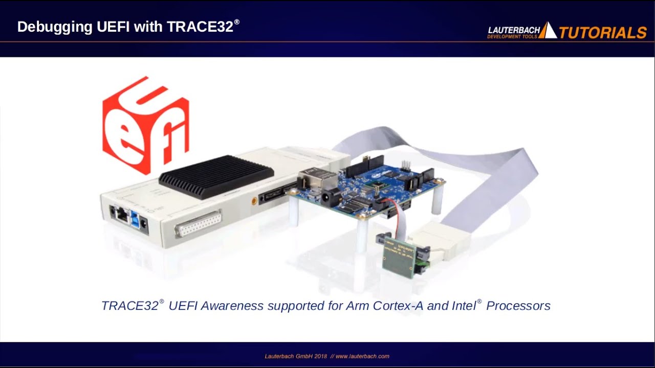 TRACE32 Debug Support for Unified EFI Bootloader (UEFI)