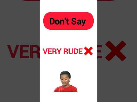 Don't say Very RUDE ❌ Say this instead.#easyenglishlearning #vocabulary #dontsayvery #saythisinstead