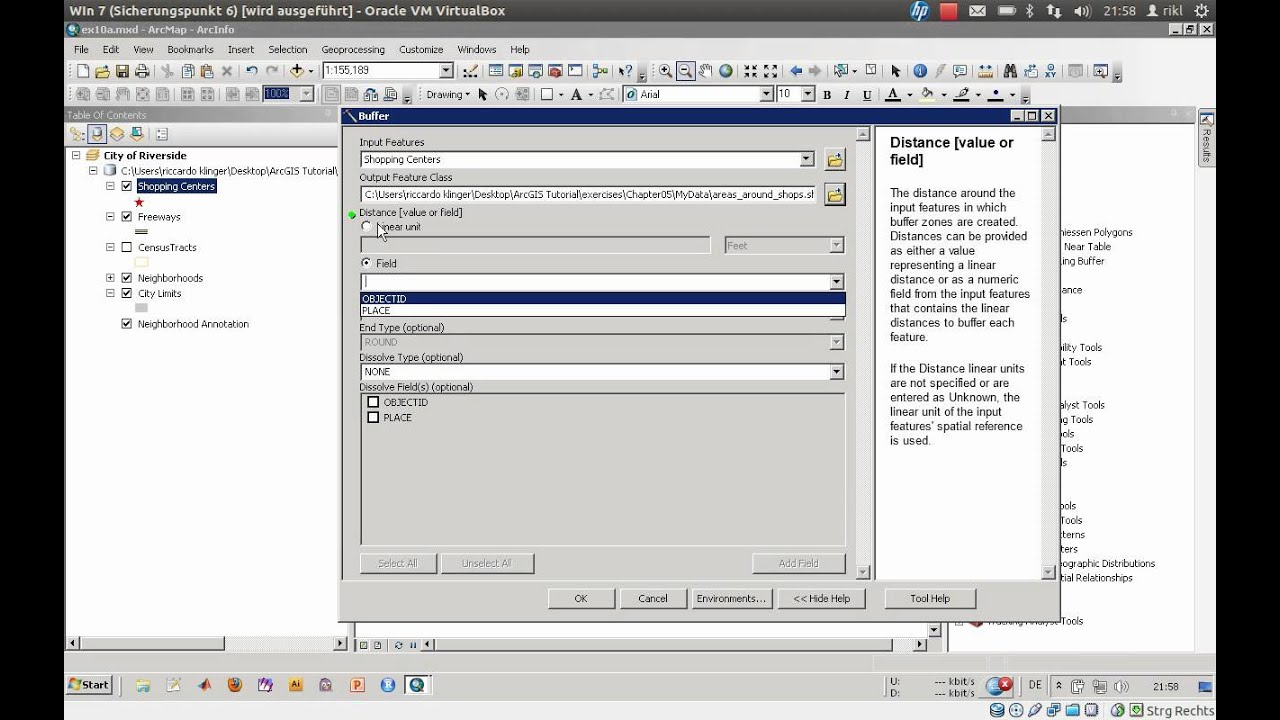 using the buffer-tool for automatic shapefile creation