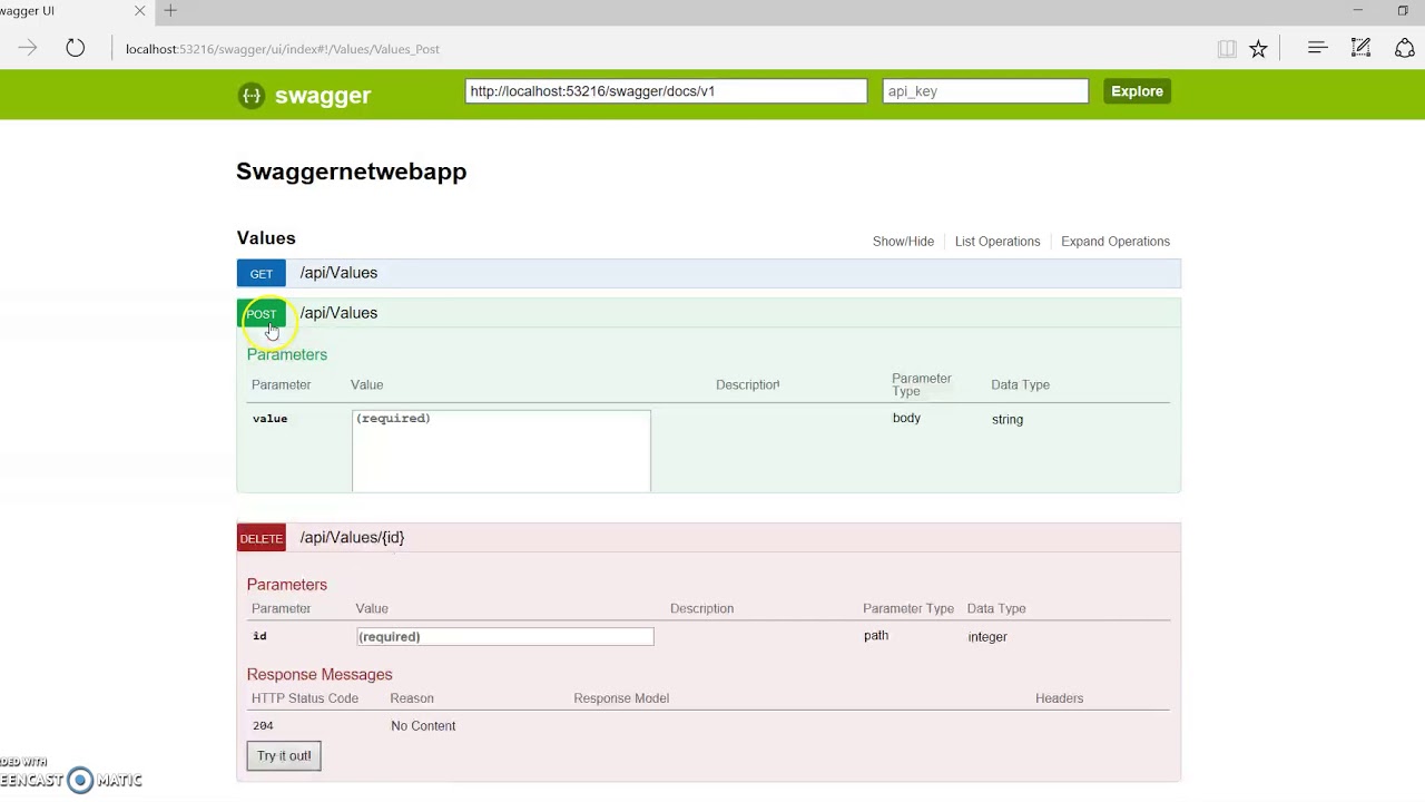 Implementing & Customizing Swagger UI in ASP.NET Web APIs using Swashbuckle