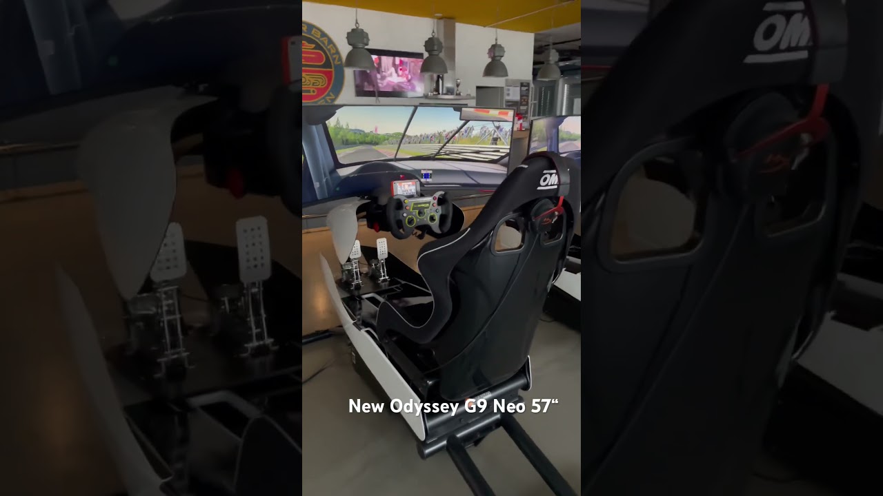 Samsung Odyssey G9 57“ vs 49“ on our Racing Simulator