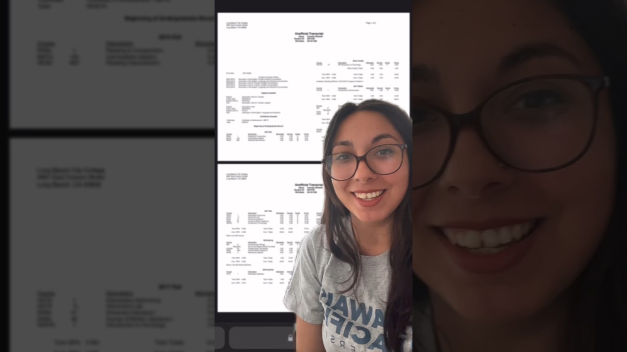 How to Access UNOFFICIAL TRANSCRIPTS 📝 #college #shorts #tutorial