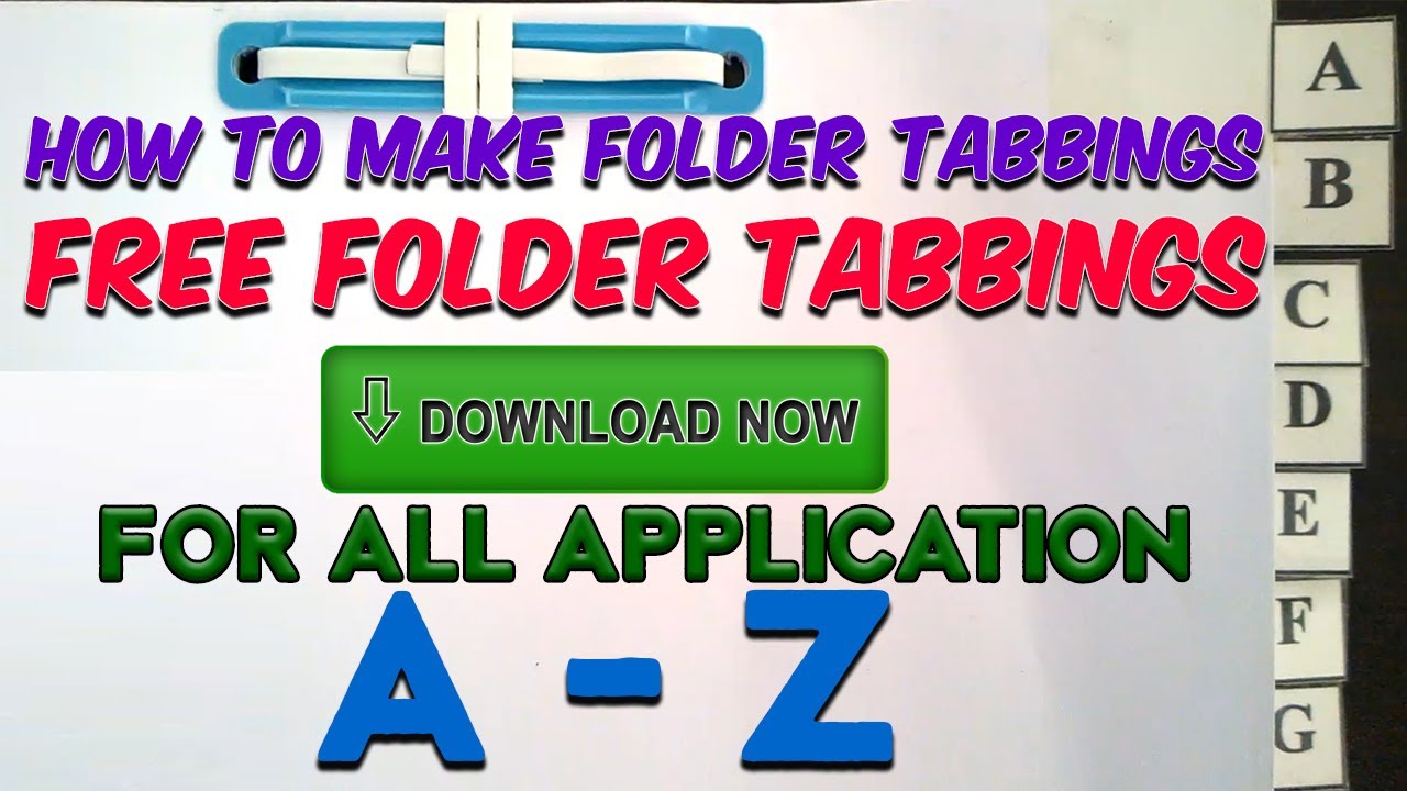💡How to make folder tabbings with free tabbing printable template for PNP BFP AFP BJMP Application
