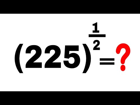 😳 CLEAN BASIC MATHEMATICS (225)^1/2=? #Shorts