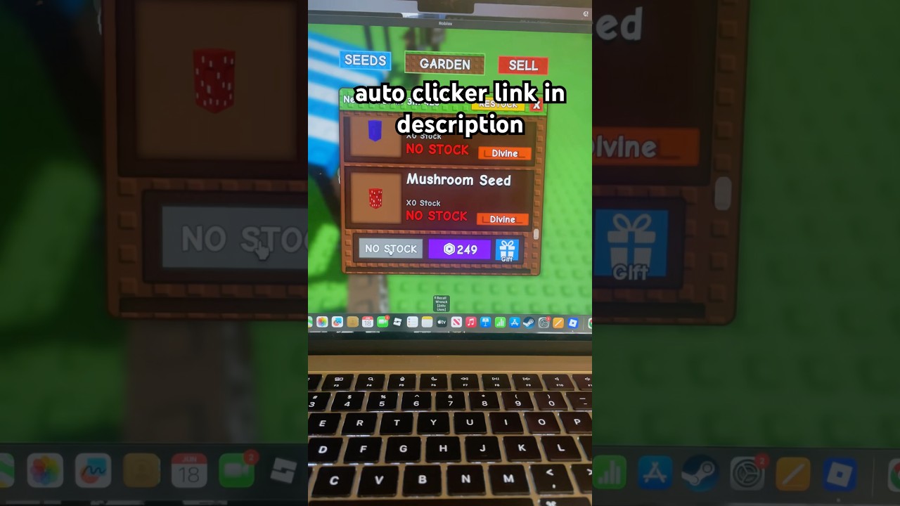 Auto clicker for grow a garden