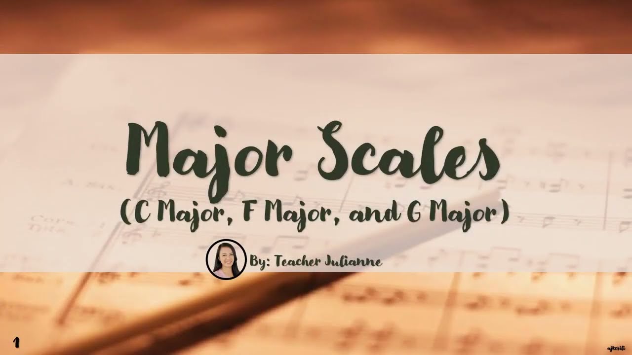 MAPEH 6 Q2 Music Weeks 1 and 2 Major Scales C Major, F Major, and G Major
