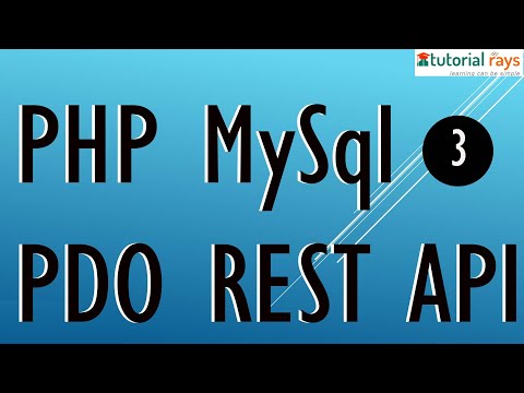 Learn 3 Create Restul API using PHP MySql | How to creatre PDO PHP MySql Restful API - Mind Luster