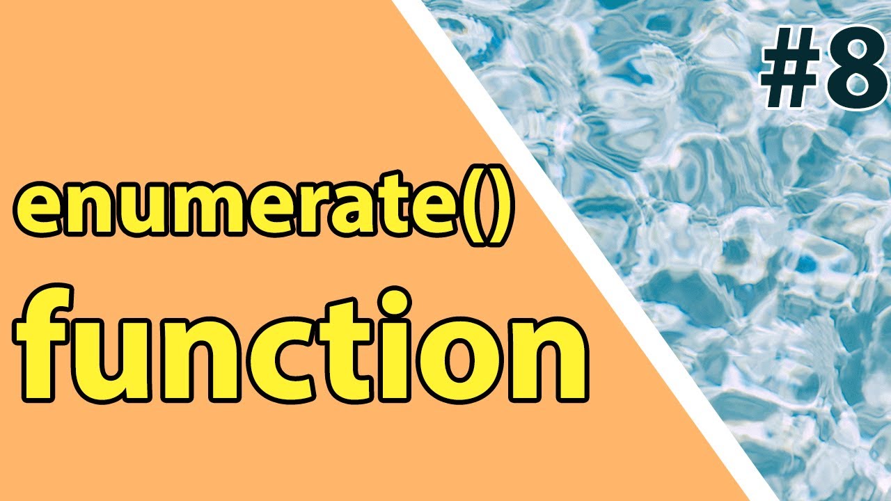 How to use Python enumerate() built-in function