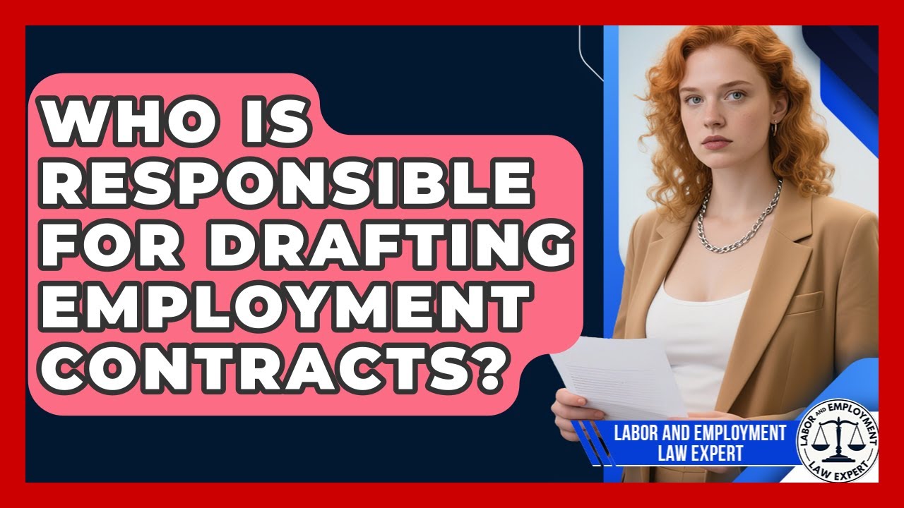 Who Is Responsible for Drafting Employment Contracts? | Labor and Employment Law Expert News