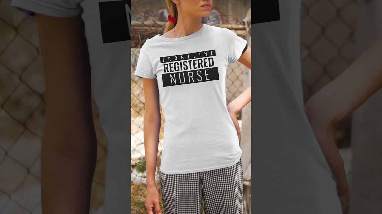Frontline Registered Nurse | Nurse T-Shirt | loveofscrubs.com promo #shorts #loveofscrubs #nurse
