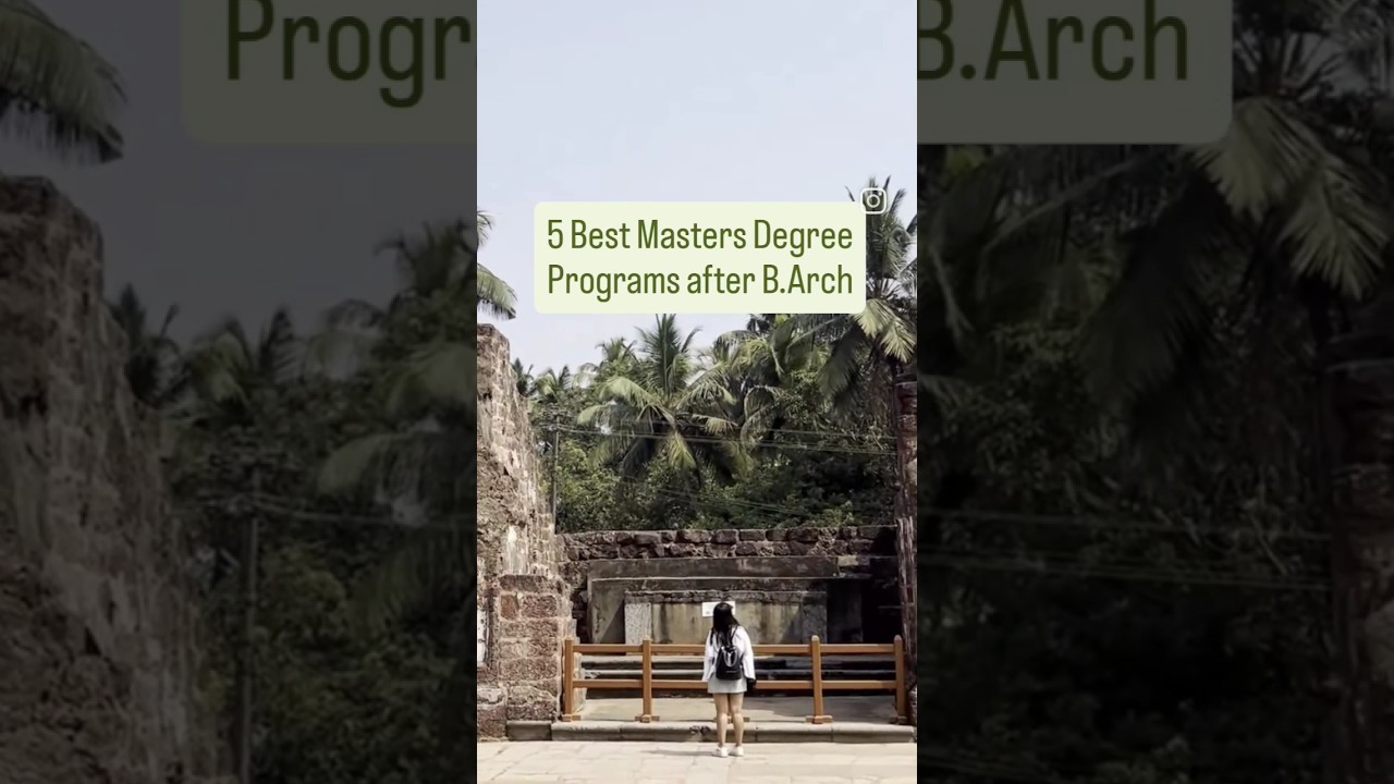5 Best Masters Degree Programs after Architecture. Read the pinned comment to know more.